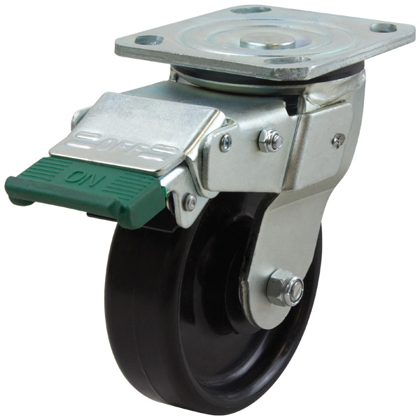 125mm Nylon Wheel 330kg Capacity Castor (S5535D) | Richmond Wheels ...